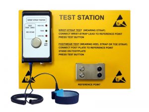 ESD Wrist Strap & Footwear Test Station with Stand | ELMI