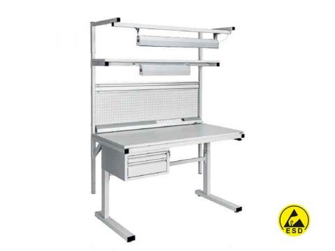 Banco antistatico ESD motorizzato SIGMA Viking (H635-1285mm) | ELMI