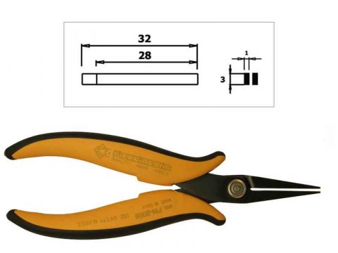 Piergiacomi PN 2008 – Flat-Nose Pliers (Long, Smooth Jaws) | ELMI