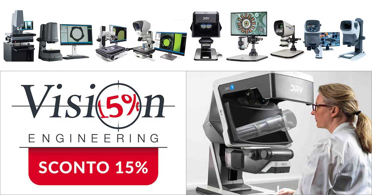 Extra Sconto del 15% sui Sistemi Vision Engineering | ELMI