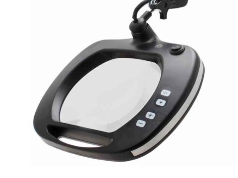 Lente ESD con LED bianchi + UV (190x158mm, 5di) | ELMI